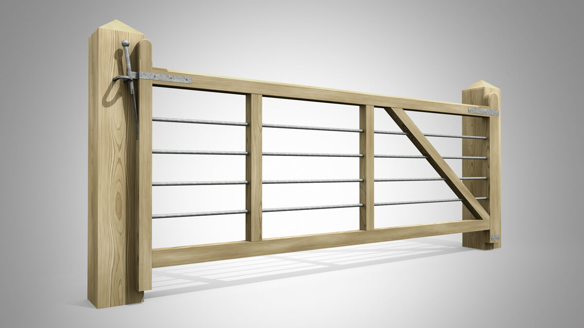 Handmade Field Gates Pattern No 23 (with irons bars) - English Brothers ...