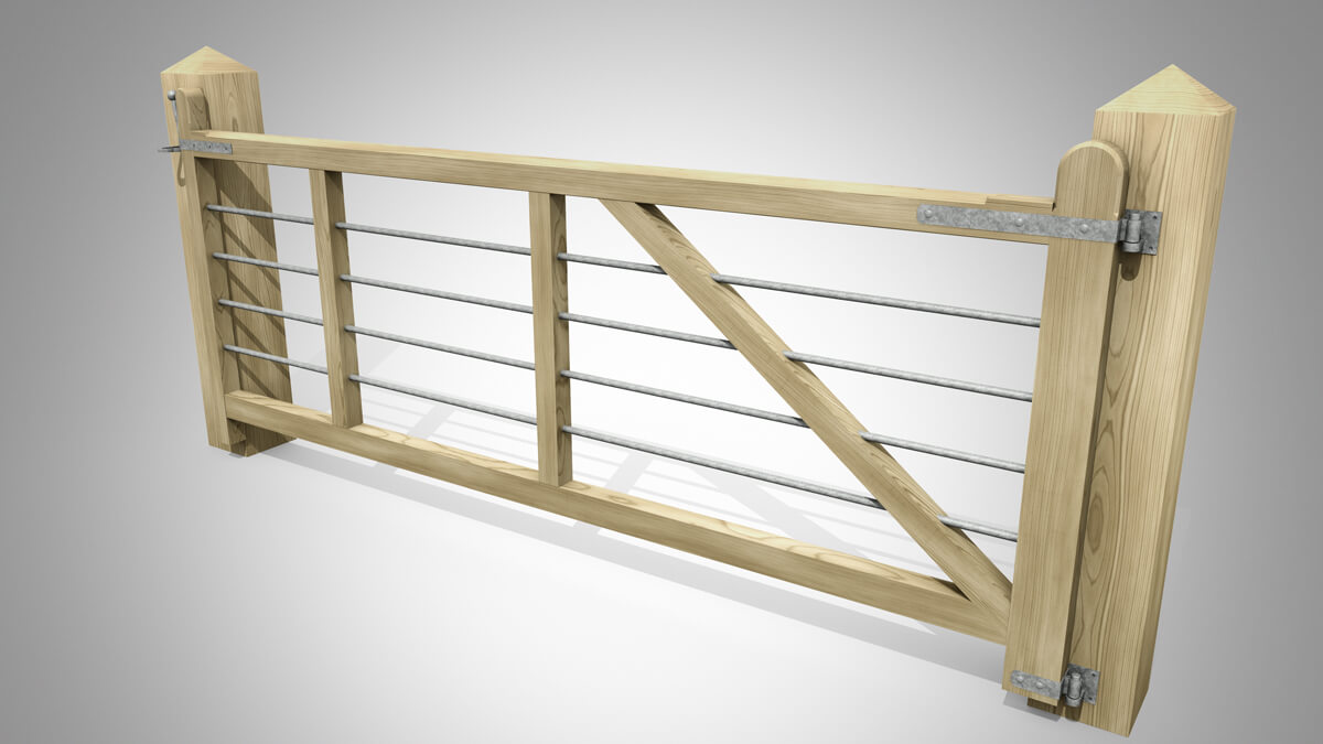 Handmade Field Gates Pattern No 23 (with irons bars) - English Brothers ...