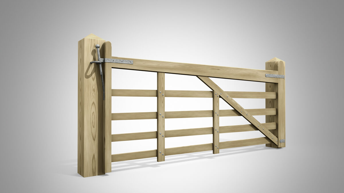 Handmade Field Gates Pattern A (Heavy Gate) - English Brothers Heritage
